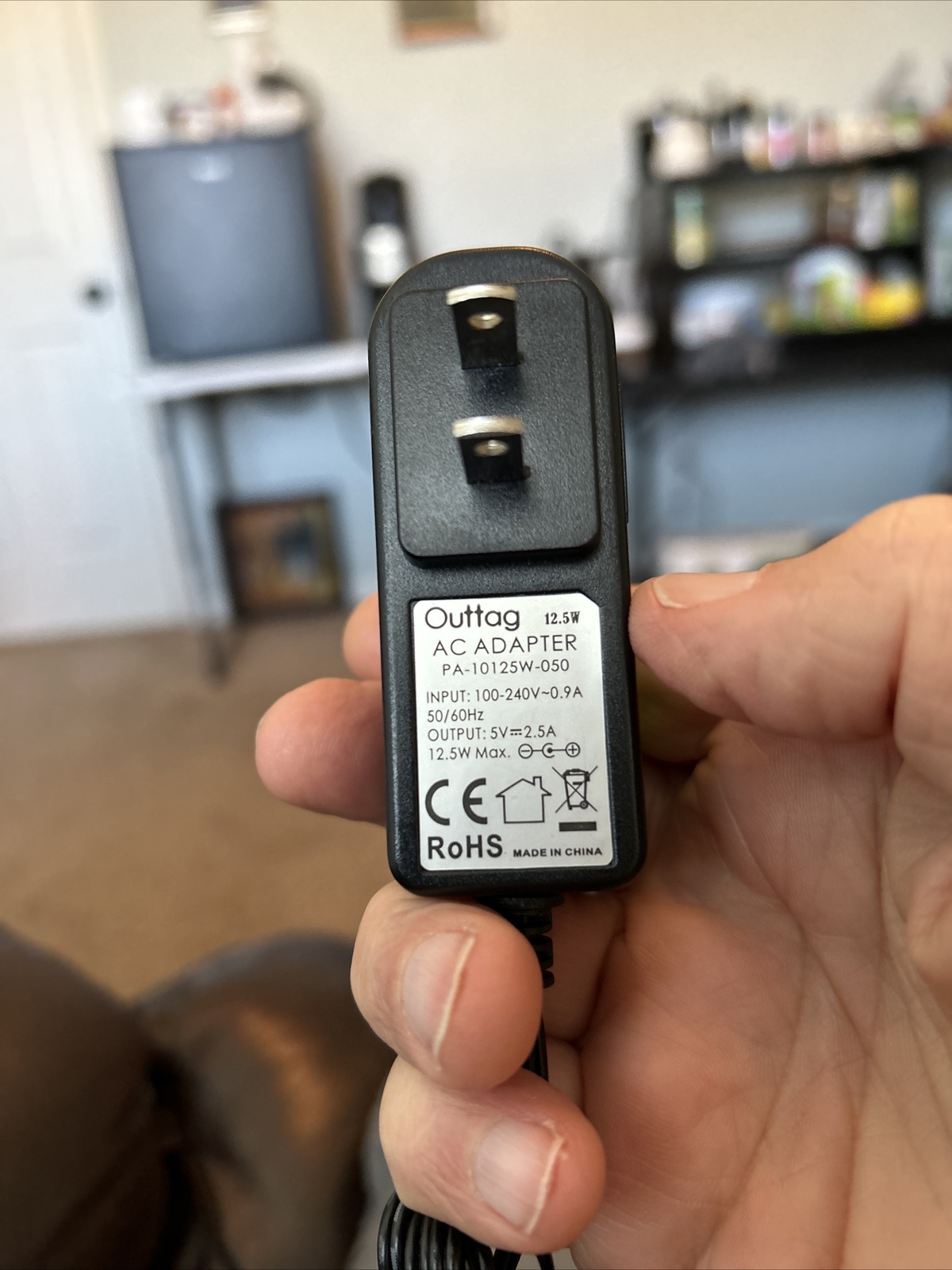 E) Outtag (12.5 Watt) AC Adapter Power Supply (PA-10225w) 5v 2.5 amps ...