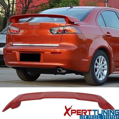 Fits 08-17 Lancer OE Style Trunk Spoiler Painted #P26 Rally Red - ABS ...