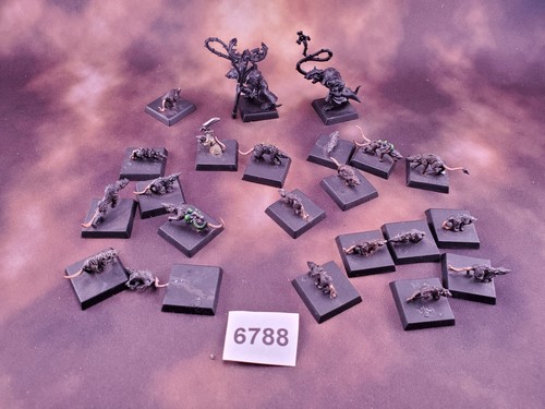 Warhammer Age Sigmar AOS Skaven Giant Rats Packmaster OOP T345 | eBay