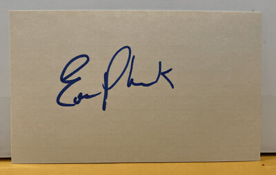 ERIC PLUNK autographed signed Index card Cleveland NY Yankees | eBay