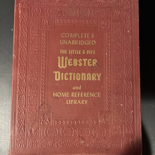 The Little & Ives Webster Dictionary/Home Ref. Library Complete ...