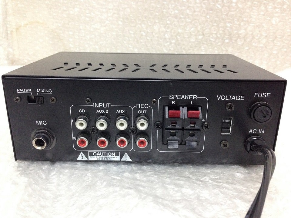 Pyle PTA2 Mini 2x40W Stereo Mixer/Power Amplifier { UNTESTED } | eBay