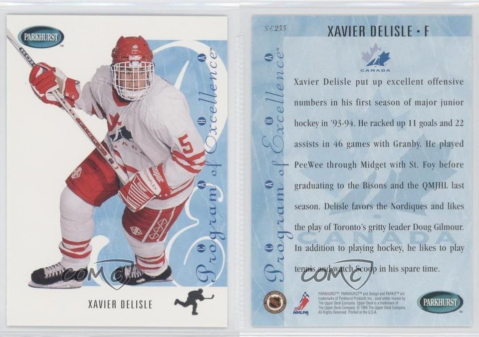 1994-95 Parkhurst SE Xavier Delisle #SE255 m5x | eBay