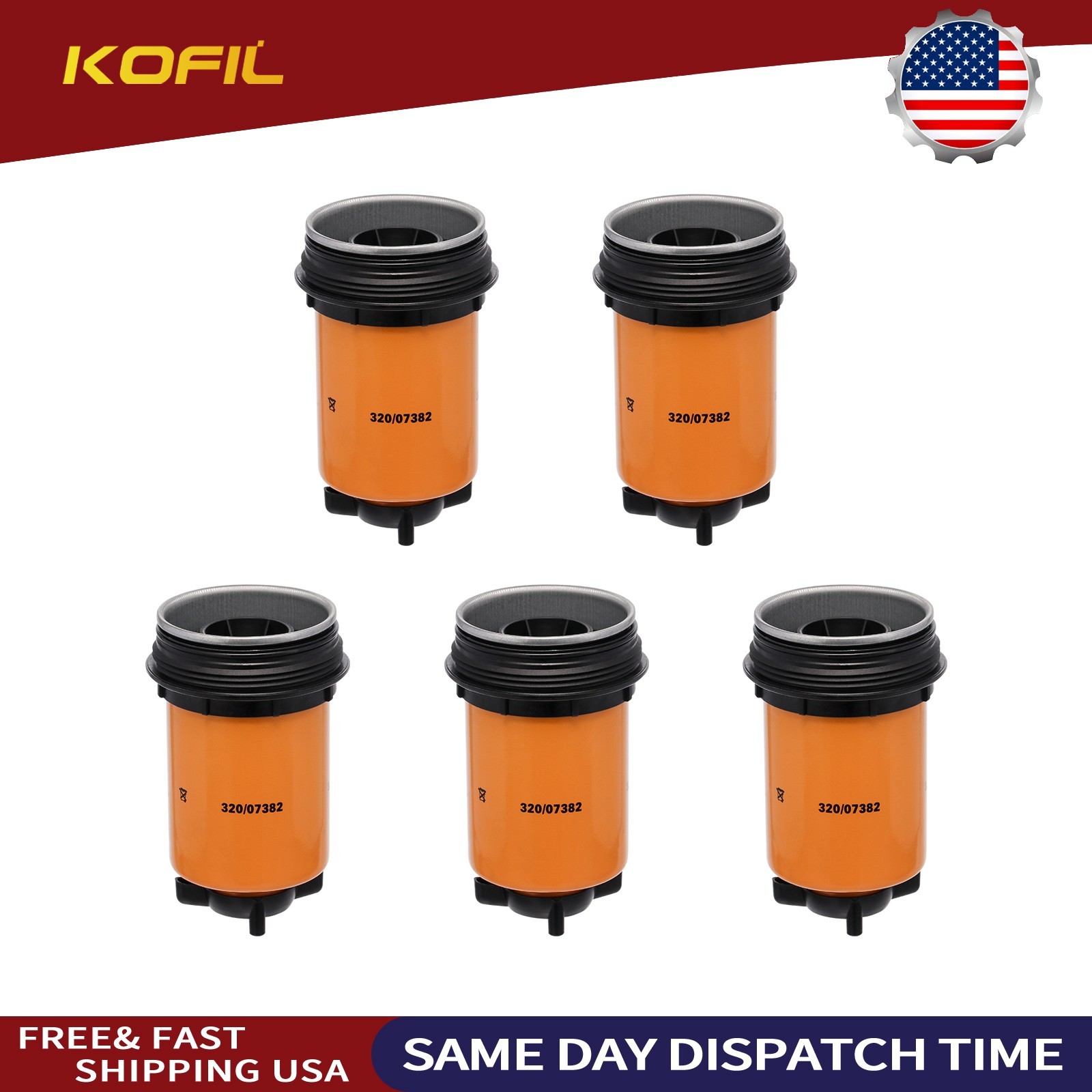 Купить 5X Fuel Filter Water Separator SK48618 P553550 320/07382 For ...