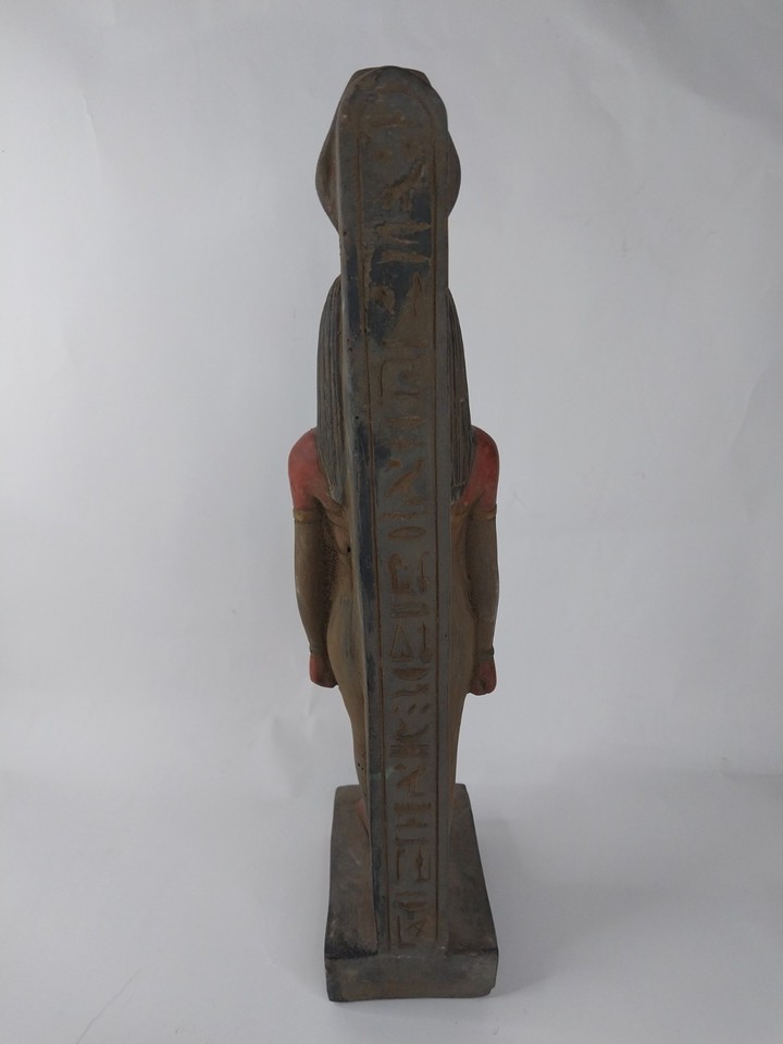 Ancient Egyptian Goddess Isis Statue Large Heavy Stone Antique with ...