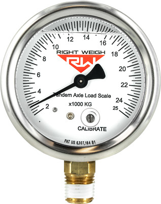 Right Weigh 250-25KG-LM TANDEM Axle Kilograms Load Scale for Single HCV ...