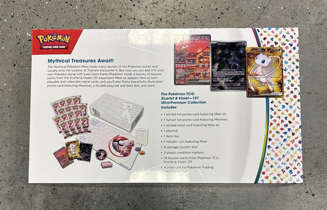 Pokemon 151 Ultra Premium Collection Box Sealed 16 Booster Packs ...