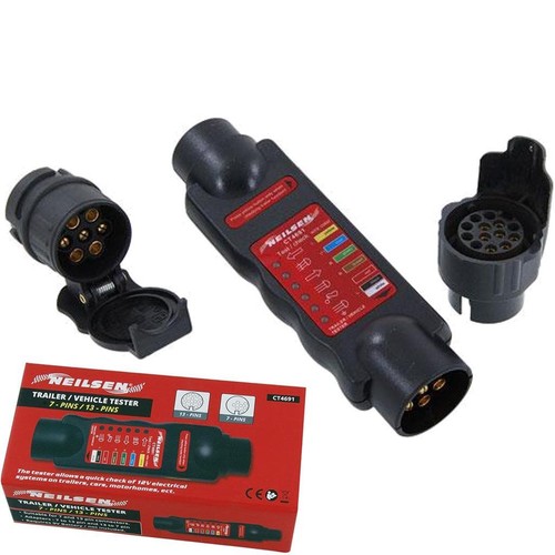 Neilsen Trailer Socket Tester Electrical Tow Bar Wiring Circuit Light ...