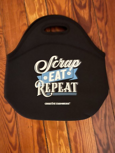 CREATIVE MEMORIES Black Lunch Tote Bag - SCRAP EAT REPEAT - NEW NLA | eBay
