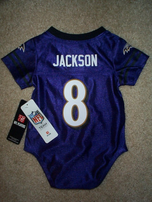 (2025-2026) Ravens LAMAR JACKSON nfl INFANT BABY NEWBORN Jersey 12M 12 ...