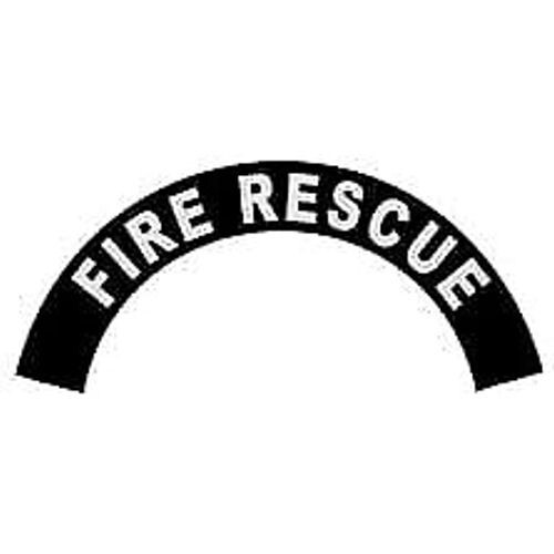 3x7 Inch Fire Rescue Helmet Black Crescent Rocker Rockers Reflective ...