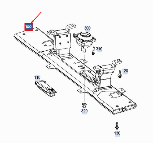 NEW MERCEDES-BENZ GLE W167 ENGINE CROSS STRUT A1672406100 | eBay