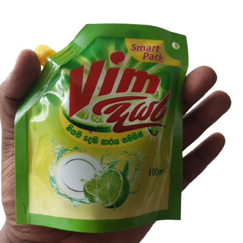Vim Liquid 100ml Real Lemon Fragrance Smart Pack Dish Wash Easy Handle ...