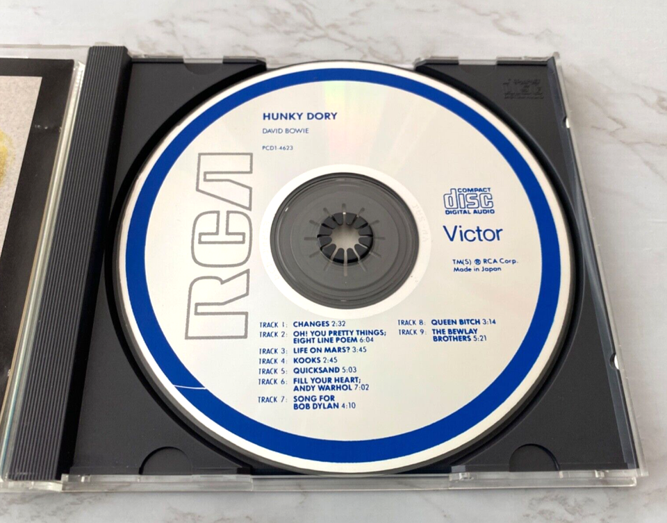 David Bowie Hunky Dory CD TARGET ERA! JAPAN RCA PCD1-4623 Ziggy ...