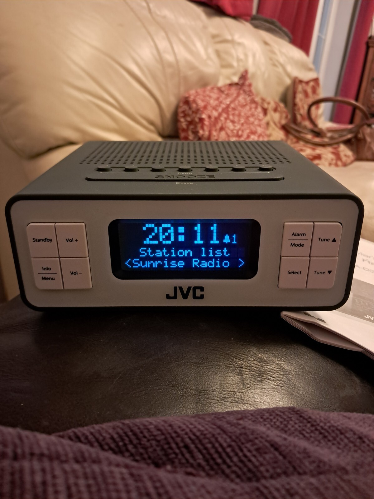 JVC RA-D38H DAB/FM Clock Radio - Grey for sale online | eBay