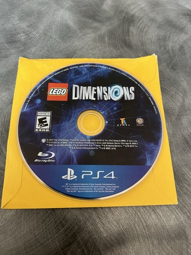 Lego Dimensions PS4 Game Disc Only PlayStation 4 Sony 2015 PS4 Tested ...