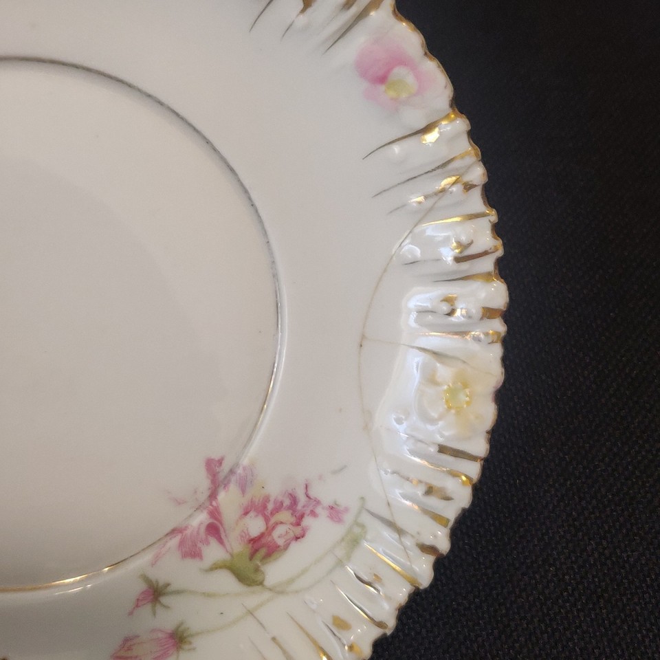 RS PRUSSIA Hidden Image Portrait Nouveau Syrup Cream Tea Pitcher ...