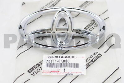 753110K030 Genuine Toyota EMBLEM, RADIATOR GRILLE (OR FRONT PANEL ...