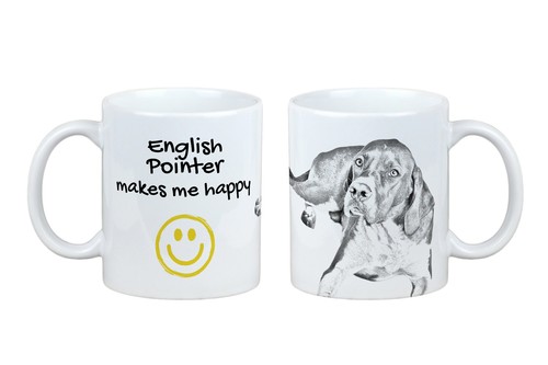 English Pointer Cup With Dog Makes Me Glücklich. Art-Dog | eBay