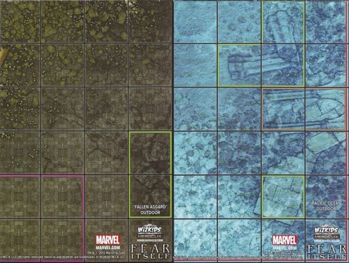 Heroclix Map FALLEN ASGARD / PACIFIC OCEAN (Fear Itself) | eBay