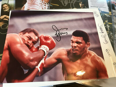 JIMMY YOUNG auto Autograph 8X10 signed throwing right vs Jody Ballard 9 ...