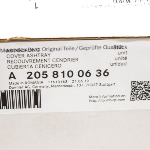 Genuine Mercedes-Benz C GLC Class Front Center Console Ashtray Cover ...