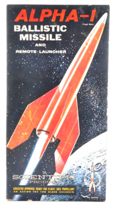 Vintage Alpha-1 Ballistic Missile No.203 with Remote Launcher & Rocket ...