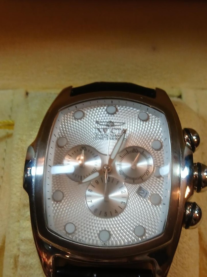 INVICTA WATCH LUPAH PATENT DESIGN MODEL 6401 SPECIAL EDITION w Leather ...