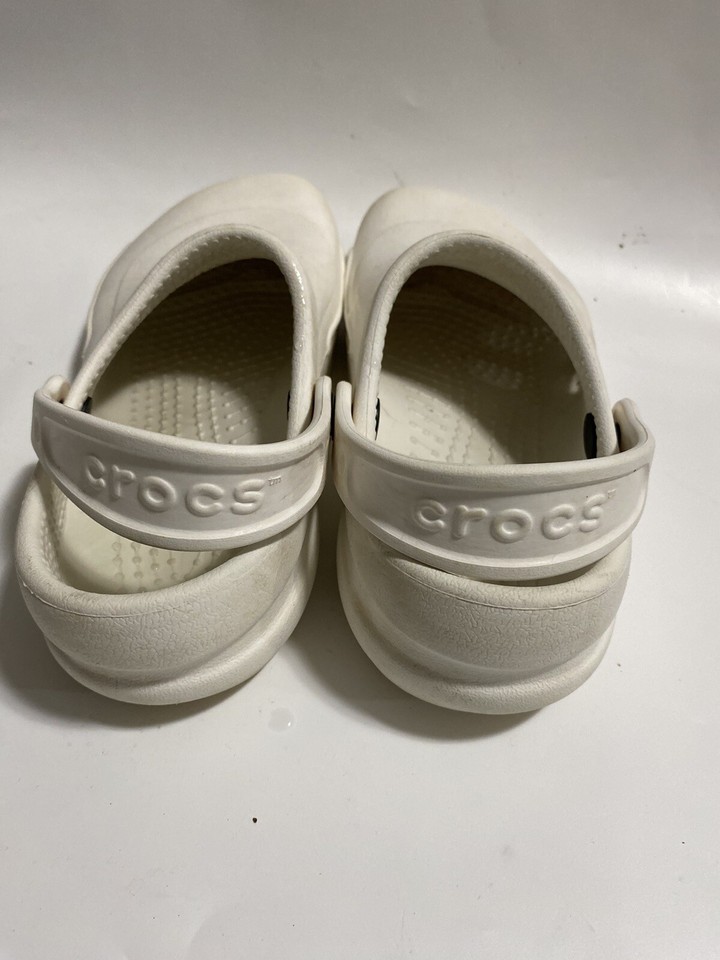 Crocs Clog White At Work Specialist Shoes Men/Womens Sz M5/W7 | eBay