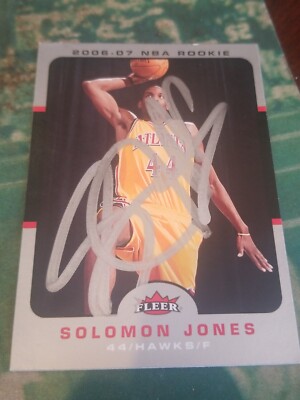 Solomon jones signed card autographed rookie rc basketball south ...