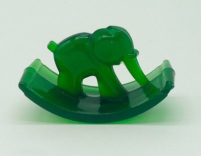 HTF Depression Era GREEN Glass Ink Blotter, ELEPHANT, No. 2 | eBay