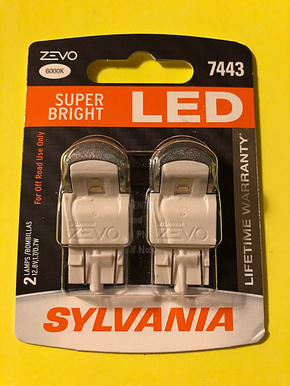 SYLVANIA ZEVO 7443 LED SUPER BRIGHT 2 PACK NEW NEVER OPENED L2 | eBay