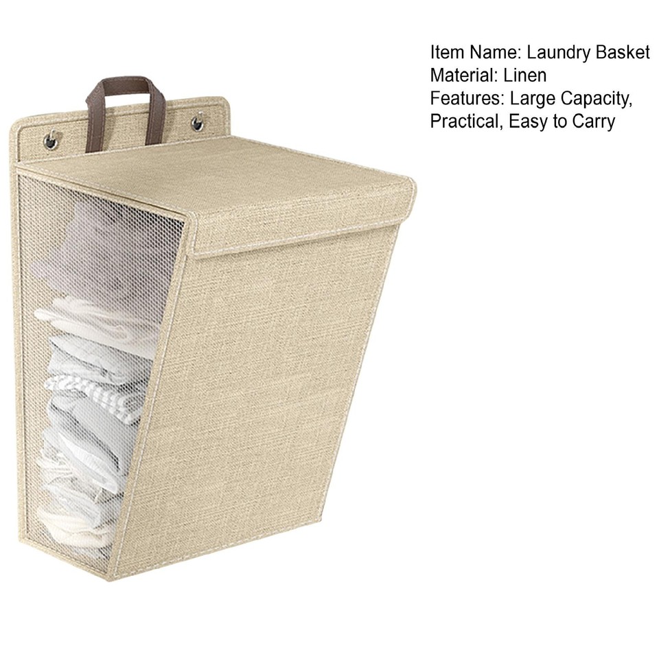 Single-hand Carry Laundry Bin Laundry Hamper Laundry Storage Bag with ...
