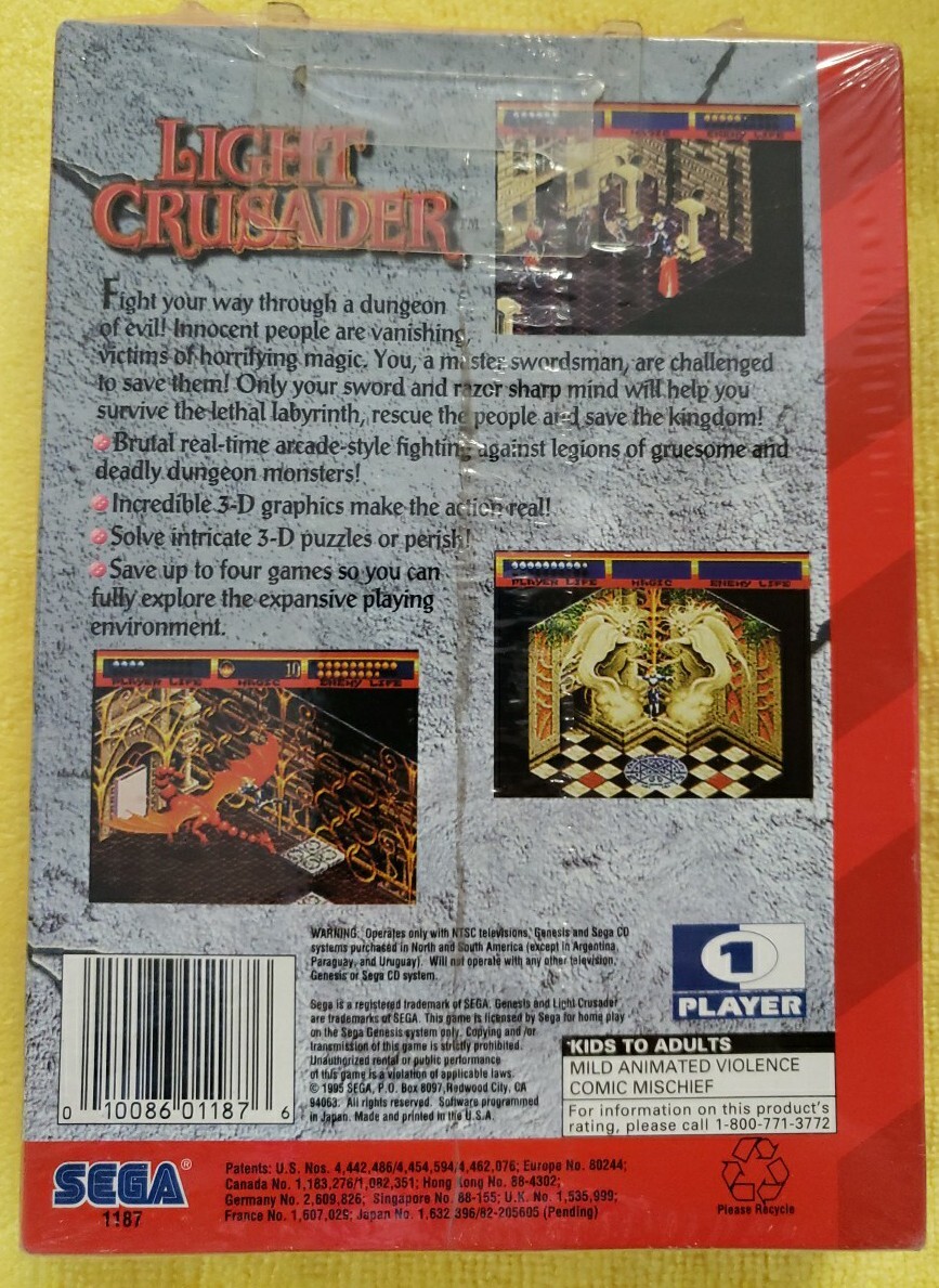 Light Crusader (Sega Genesis, 1995) for sale online | eBay