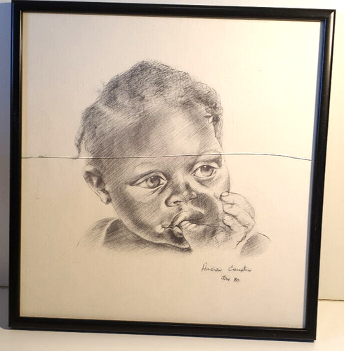 Art print adrian compton native child 28cm by 26cm | eBay Australia