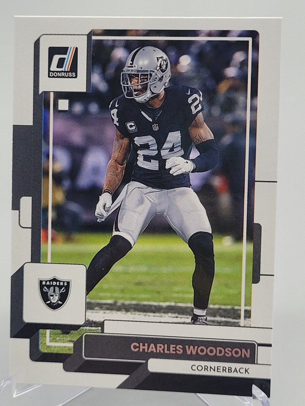 2022 PANINI DONRUSS CHARLES WOODSON BASE FOOTBALL CARD OAKLAND RAIDERS ...