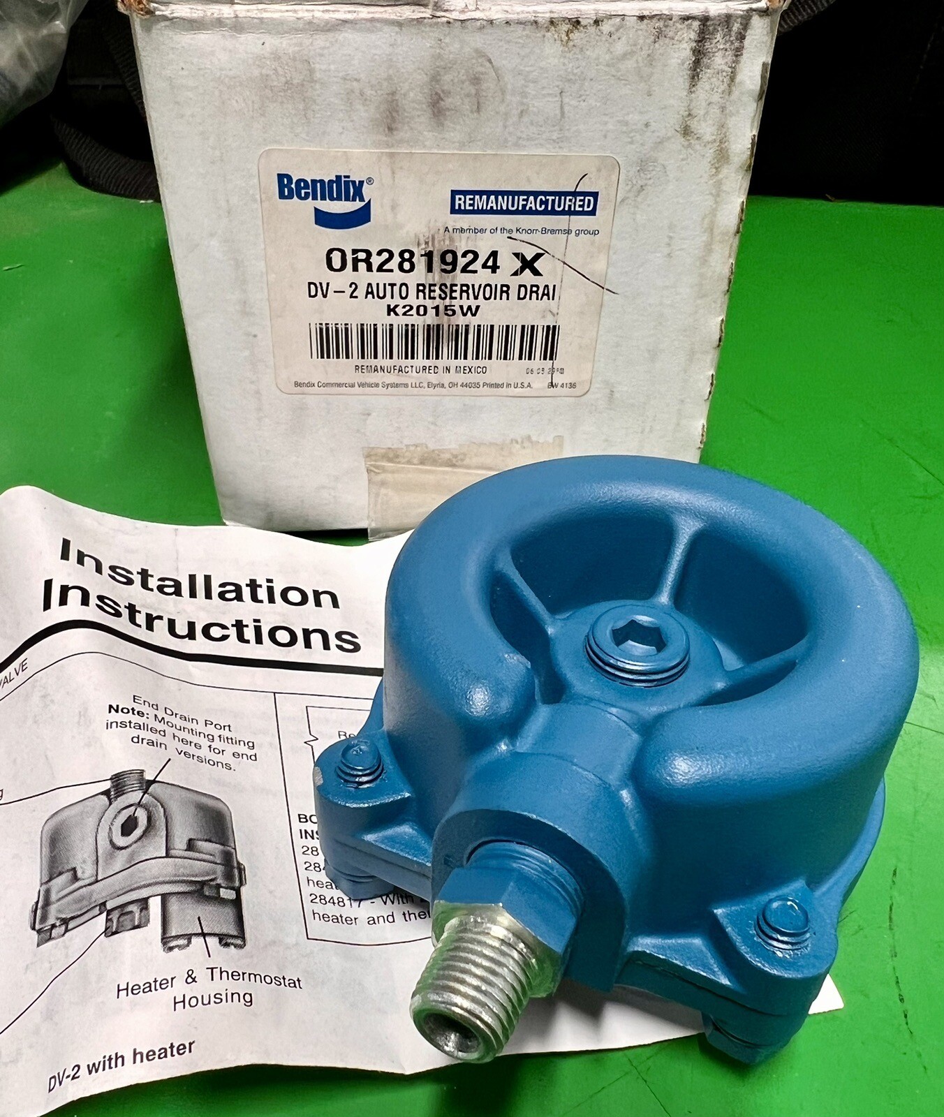 GENUINE BENDIX OR281924 X DV-2 AUTO RESERVOIR DRAIN /REMANUFACTURED💥 ...