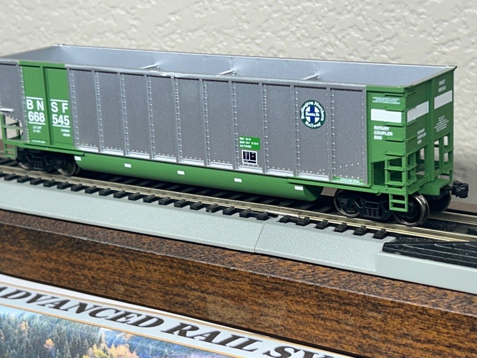BNSF BURLINGTON NORTHERN BETHGON ROTARY COAL HOPPER 6pack HO SCALE GOLD ...