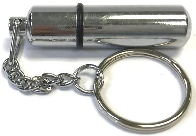 Handy Keychain Metal Cigar Hole Punch Cutter, Silver, Cigar Puncher ...