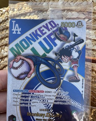 New DODGERS X ONE PIECE COLLAB PROMO CARD MONKEY D. LUFFY 07/03/25 last ...