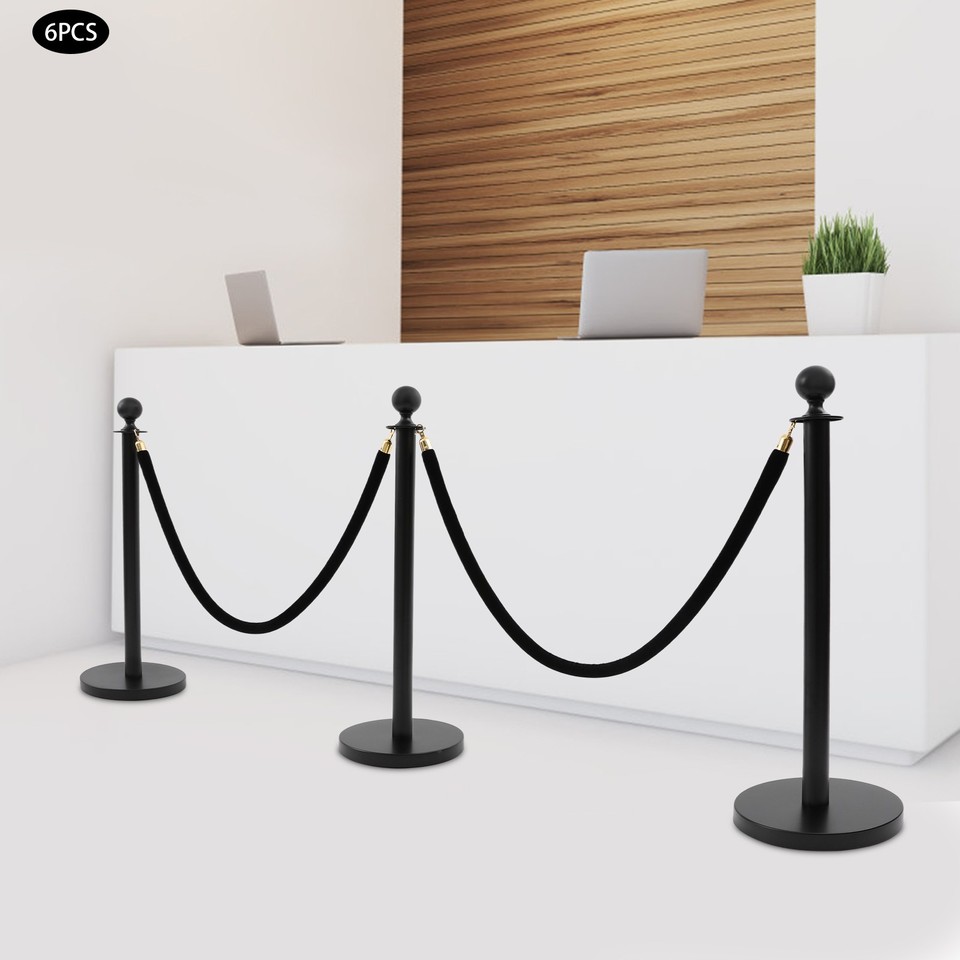 6Pcs Stanchion Posts, Crowd Control Barriers, Stanchion Post with Ball ...