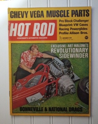 Hot Rod Magazine Vintage Chevy Vega Hurst Harley Performance November ...