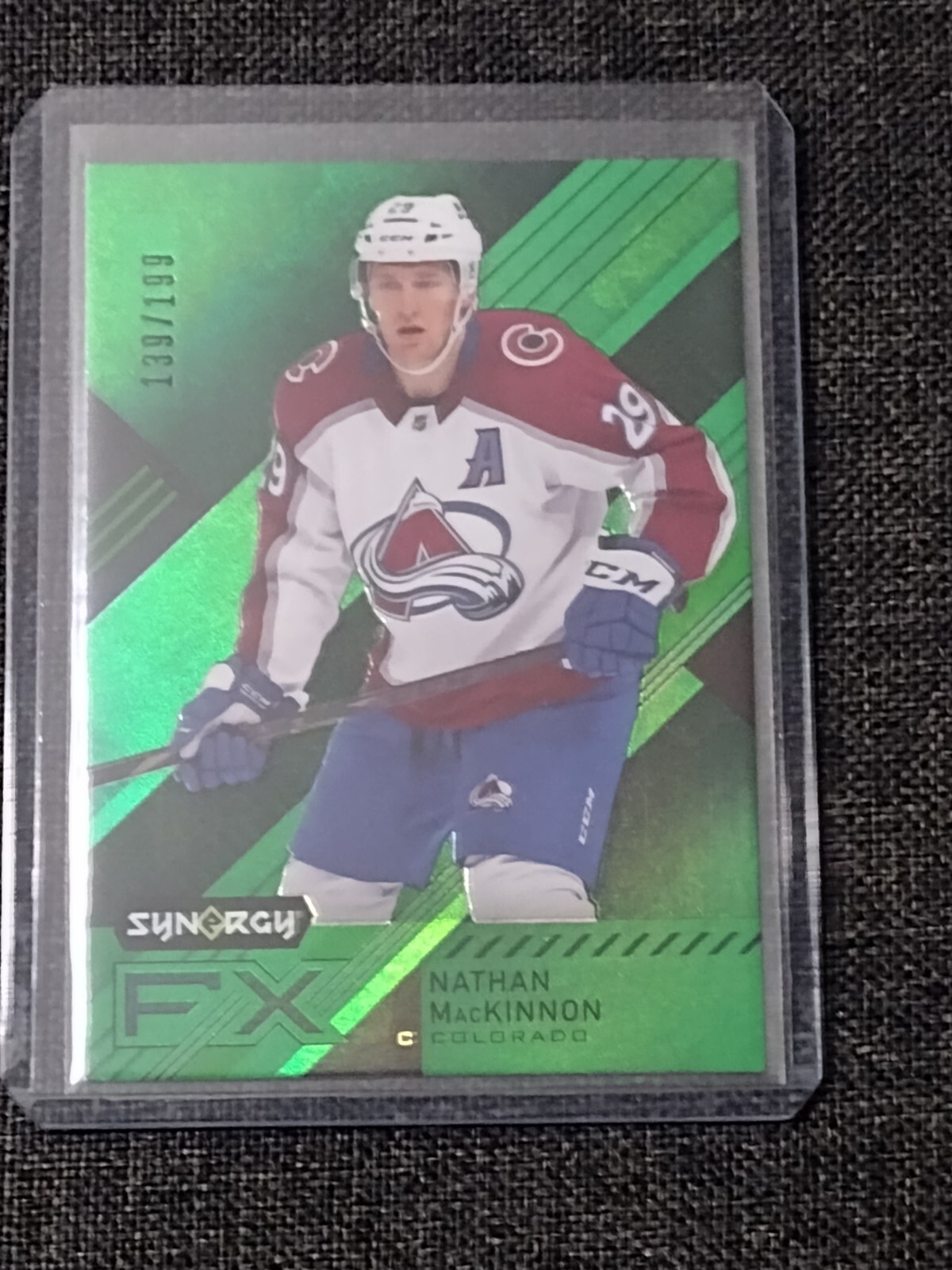 2021-22 Synergy Hockey Nathan Mackinnon FX Green SP /199 | eBay