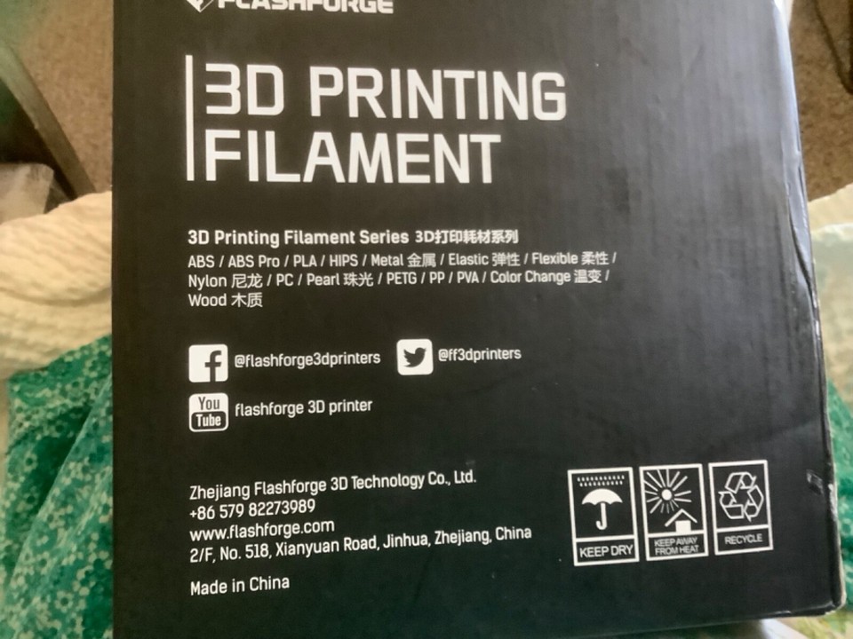 FLASHFORGE PLA 3D Printer Filament 1.75mm 1KG Burnt Titanium Color ...