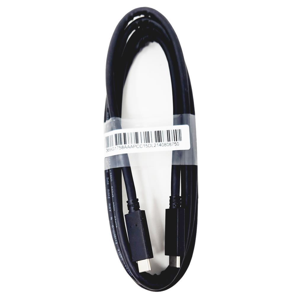 Pack Of 10 Dell USB-C Male To USB-C Male Cable 1.8M 5A 4WX57-HTN1-15E ...