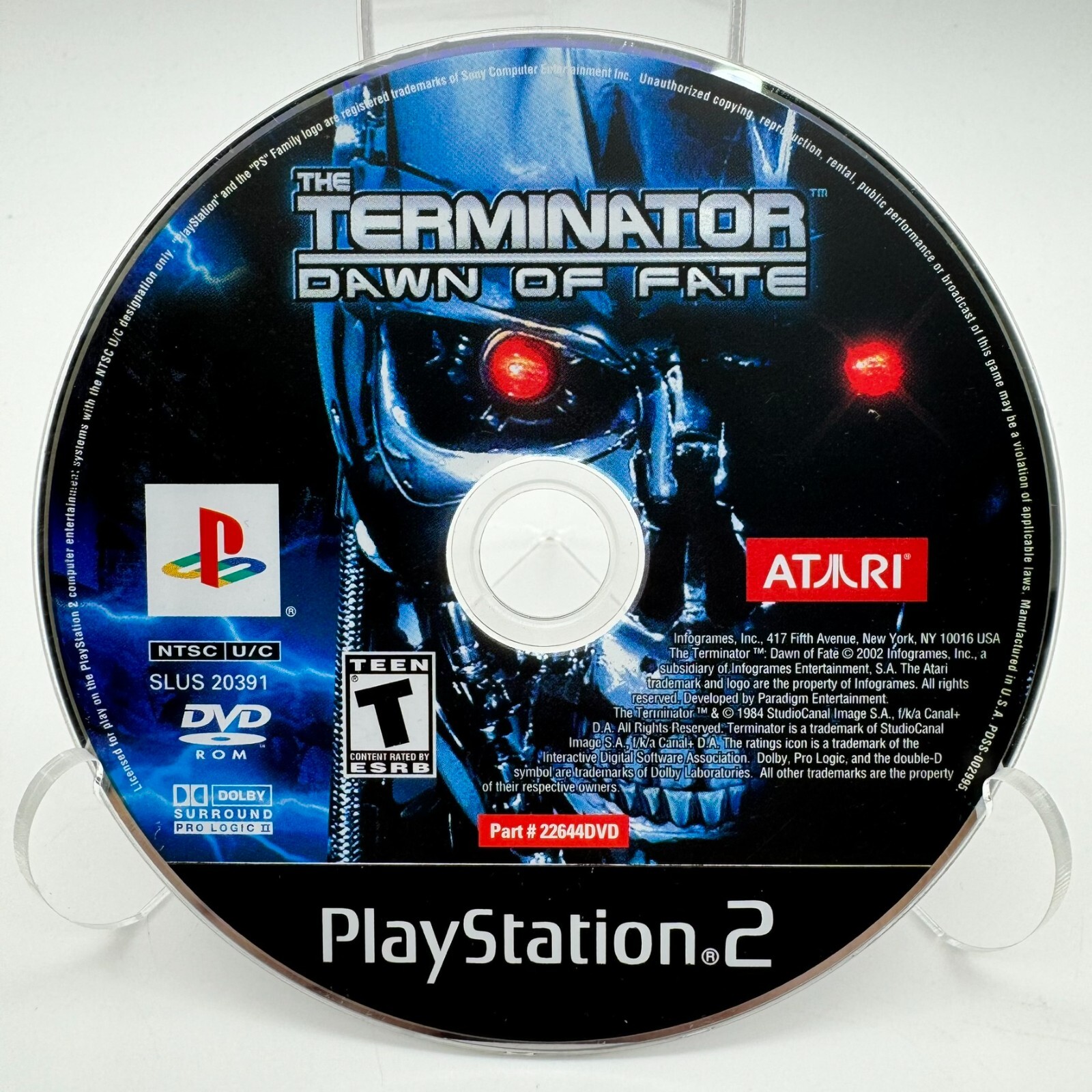 The Terminator Dawn of Fate - PlayStation 2 PS2 - Disc Only - *NO ...