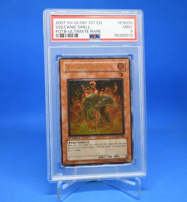 Yu-Gi-Oh! Volcanic Shell [FOTB-EN009] Ultimate Rare 1st Ed PSA 9 | eBay