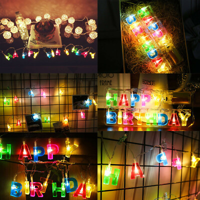 Happy Birthday String Lights