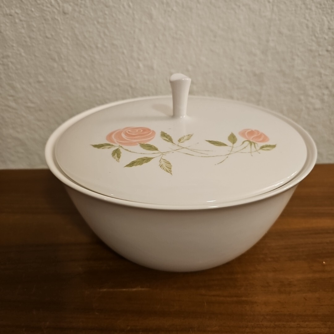 Franciscan Pink A Dilly Whitestone Ware Covered Casserole Serving Dish ...