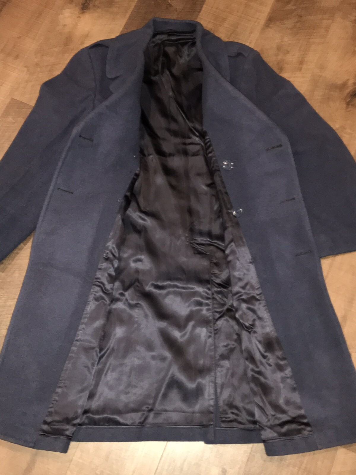 Vintage! - Air Force Overcoat - 100% Wool - 35R - Blue - 1085 A.F. | eBay